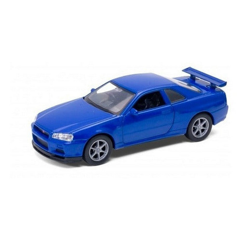 Welly Nissan Skyline Gt-r R34 Azul Metal 1:34 43798cw Color Azul ...